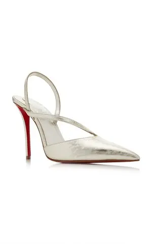 CHRISTIAN LOUBOUTIN Must Z 100mm Metallic Leather Sandals