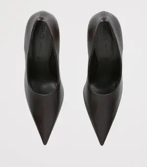 Khaite Leather Colleen Pumps 75