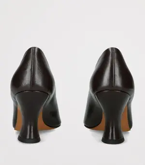 Khaite Leather Colleen Pumps 75