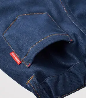 MIKI HOUSE Teddy Bear Appliqué Jeans