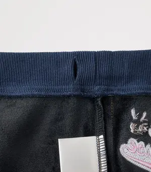 MIKI HOUSE Denim-effect Applique Sweatpants