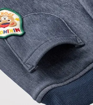 MIKI HOUSE Denim-effect Applique Sweatpants