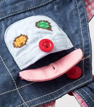 MIKI HOUSE Denim Embroidered Dress