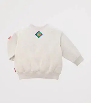 MIKI HOUSE Classic Bear Appliqué Sweatshirt