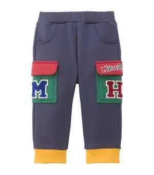 MIKI HOUSE Jersey Cargo Sweatpants - Grey