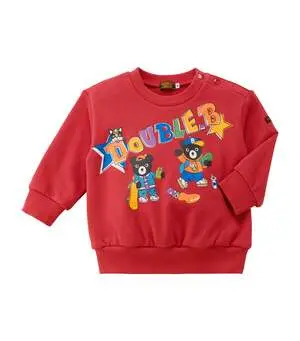 MIKI HOUSE Cotton Double B Sweatshirt - Red