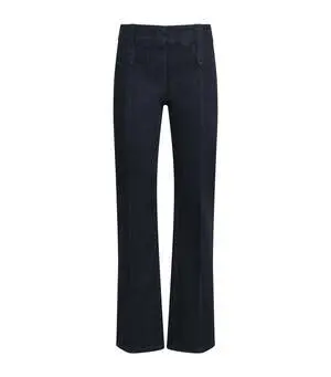 Tory Burch Mid-rise Slim Jeans - Navy