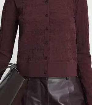 Tory Burch Monogram Jacquard Cardigan