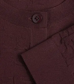 Tory Burch Monogram Jacquard Cardigan