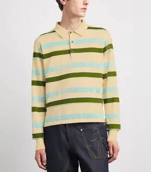 JW Anderson Stripe Long-sleeve Polo Sweater