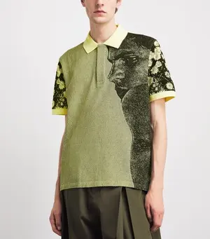 JW Anderson Cotton With Daisies Polo Shirt