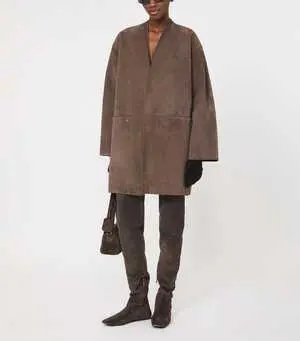 Max Mara Goat Suede Coat