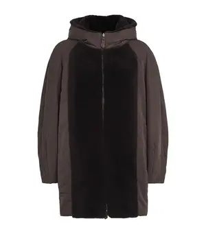 Max Mara Down-padded Cashmere-lined Reversible Jacket - Brown