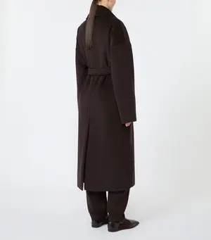 Max Mara Virgin Wool-alpaca-cashmere Wrap Coat