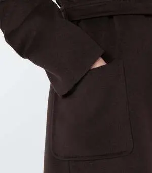 Max Mara Virgin Wool-alpaca-cashmere Wrap Coat