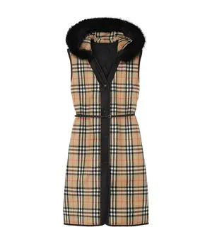 Burberry Reversible Check Gilet - Beige