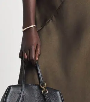 Tory Burch Plated Mother-of-pearl Icon Bangle