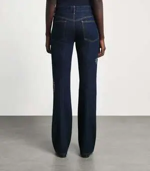 Tory Burch Embellished Bootcut Jeans