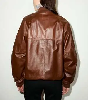 Max & Co. Leather Bomber Jacket