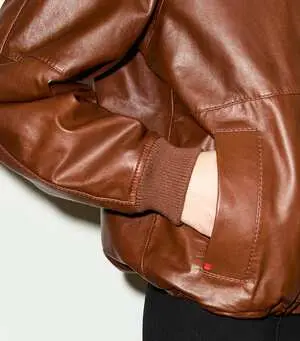 Max & Co. Leather Bomber Jacket
