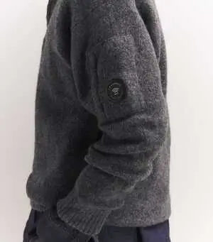 C.P. COMPANY Wool-blend Half-zip Sweater