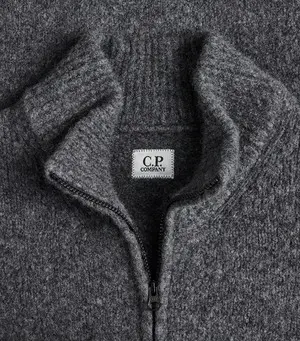 C.P. COMPANY Wool-blend Half-zip Sweater
