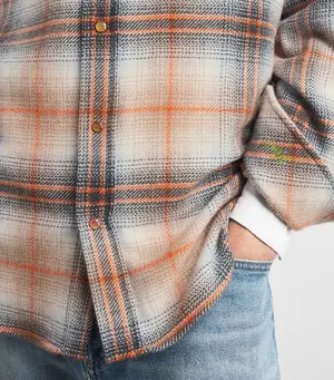 GOD'S TRUE CASHMERE Cashmere Tartan Ironwood Shirt