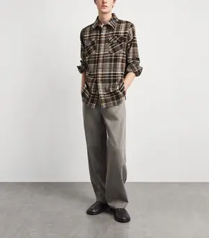 GOD'S TRUE CASHMERE Cashmere Plaid Wilderness Shirt