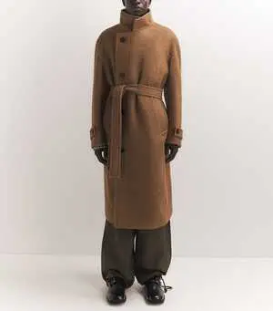 WOOYOUNGMI Wool-blend Belted Overcoat