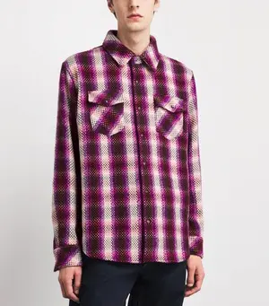 GOD'S TRUE CASHMERE Cashmere Plaid Frontier Shirt