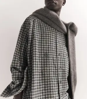 WOOYOUNGMI Cotton-wool Check Shirt
