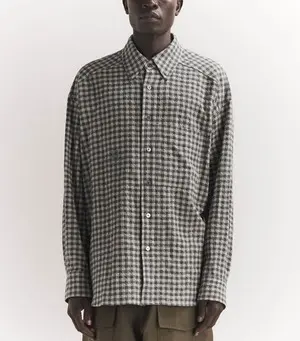 WOOYOUNGMI Cotton-wool Check Shirt