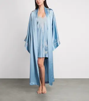 TORLOWEI Silk-lace Patsy Robe