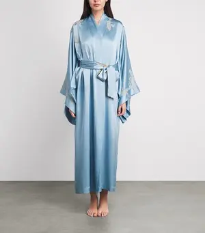 TORLOWEI Silk-lace Patsy Robe