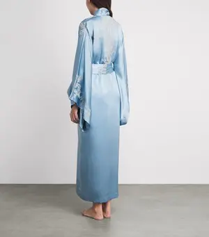 TORLOWEI Silk-lace Patsy Robe