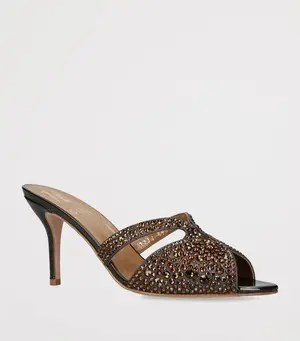 GINA Crystal-embellished Ilona Mules 85