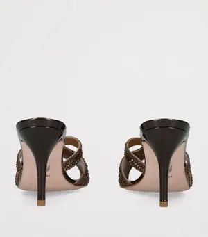 GINA Crystal-embellished Ilona Mules 85
