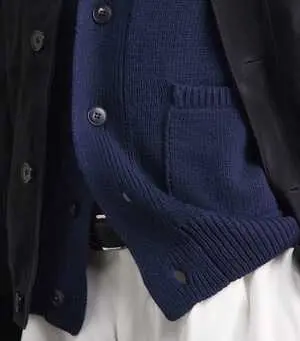 Canali Alpaca-blend V-neck Cardigan