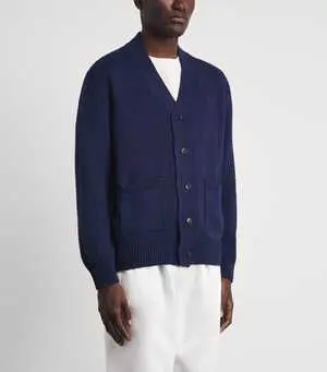 Canali Alpaca-blend V-neck Cardigan