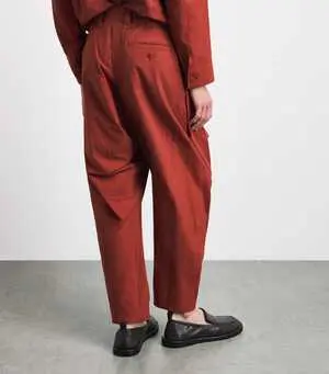 Issey Miyake Cotton Yak Pleated Trousers