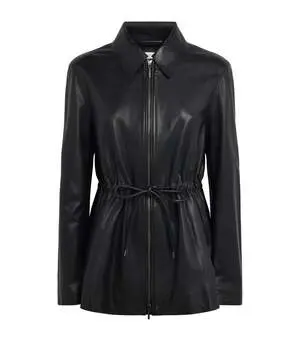 JOSEPH Nappa Lambskin Tullia Jacket - Black