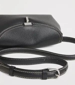 TOTEME Grained Leather T-lock Clutch Bag