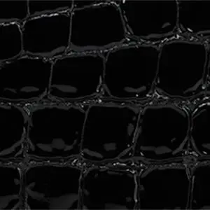 CHRISTIAN LOUBOUTIN Bettina Croc-embossed Patent Leather Clutch Bag - Black