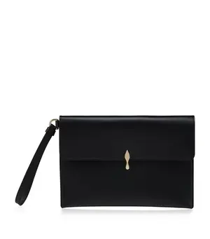 CHRISTIAN LOUBOUTIN Bettina Leather Pouch - Black