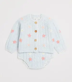 LOUISE MISHA Knitted Mony Cardigan And Bloomers