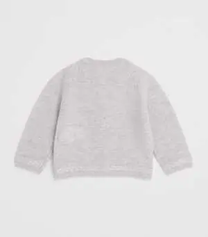 TARTINE ET CHOCOLAT Wool-cashmere Cable-placket Cardigan