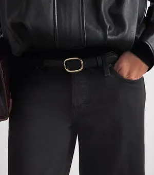 FRAME X Amelia Gray The Gray Straight Jeans