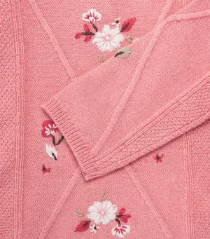 TARTINE ET CHOCOLAT Floral-embroidered Sweater