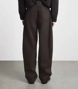 Séfr Wool Nasedo Barrel-leg Trousers