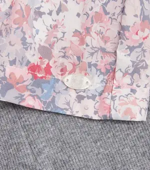 TARTINE ET CHOCOLAT Floral Blouse And Knitted Leggings Set